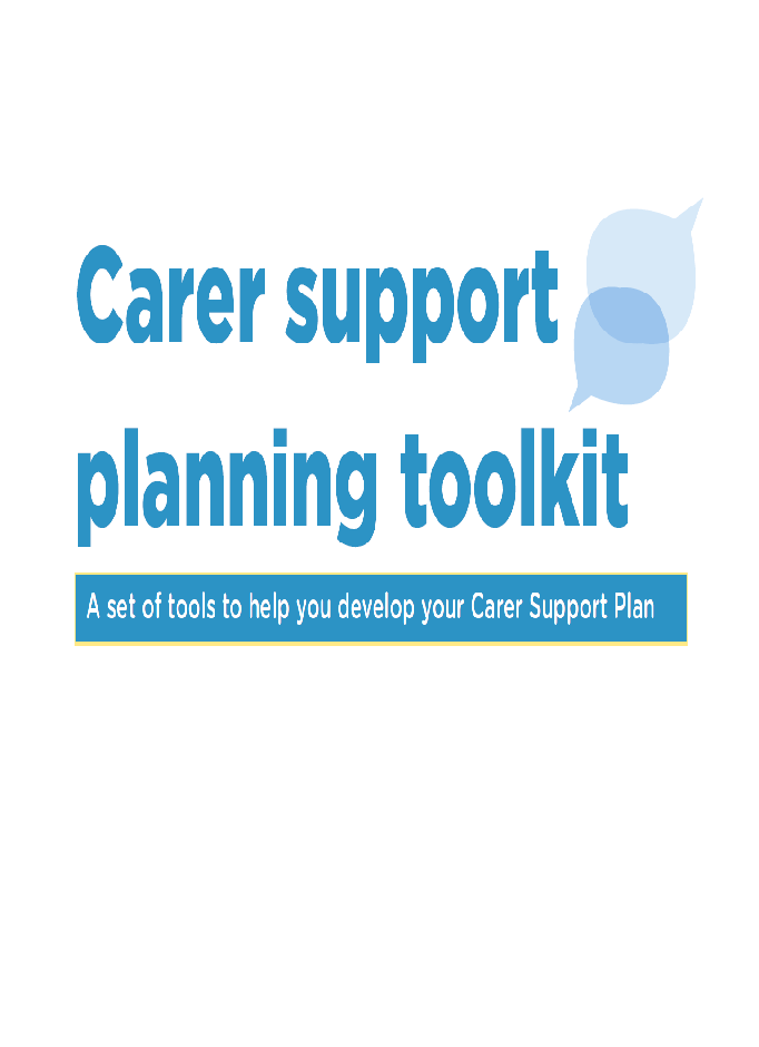 Carer Support Planning Toolkit | Care Inspectorate Hub
